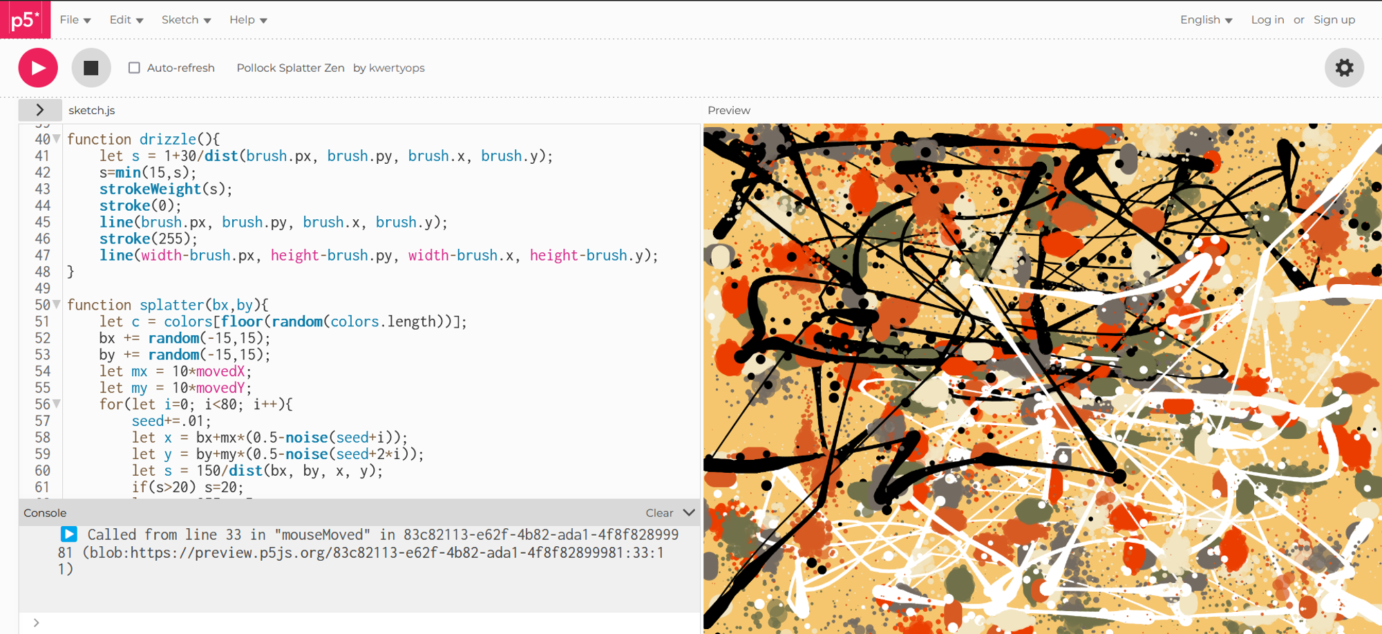 Paint like Pollock | Abhiram Jois
